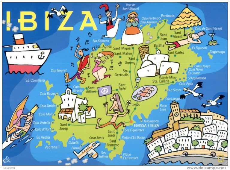 Ibiza Map - Variety of Ibiza Island & City Plans and Maps - Spainist