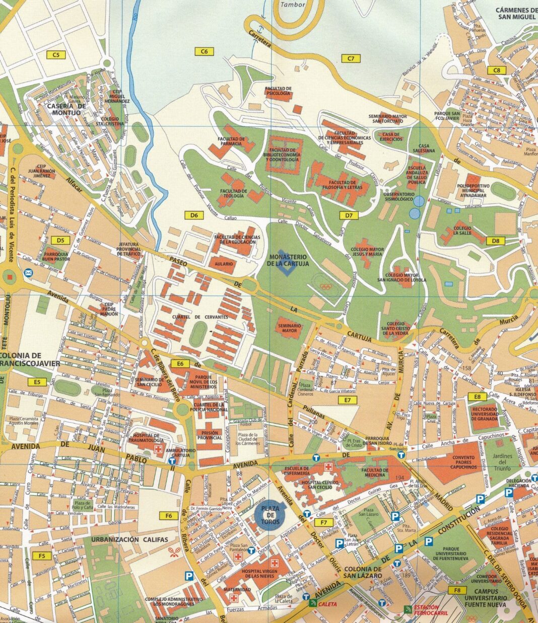 Granada Map - Variety of Granada City Plans and Maps - Spainist